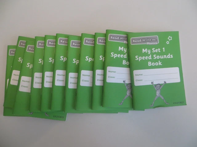 READ WRITE INC Phonics: My Set 1 Speed Sounds Book x11 by Ruth Miskin ...