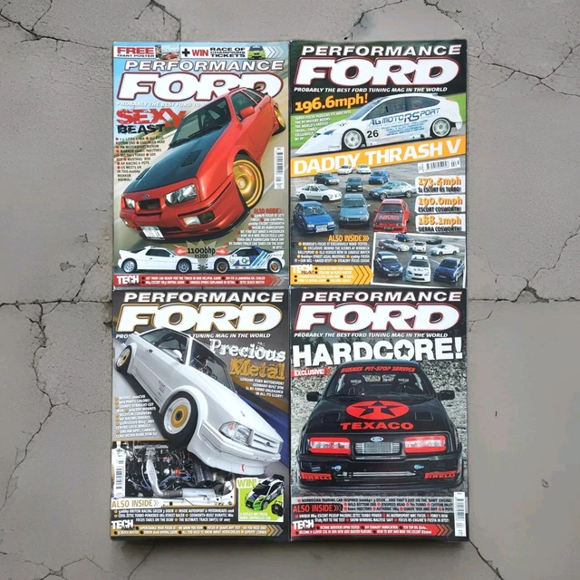 4 PERFORMANCE FORD Car Magazine Bundle Lot From 2008 Issues 169 170 171 ...