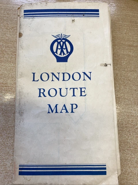 1950S AA LONDON Route Map £12.92 - PicClick UK