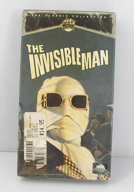 VINTAGE VHS HORROR Movie 'The Invisible Man' Claude Rains In Sealed Box ...