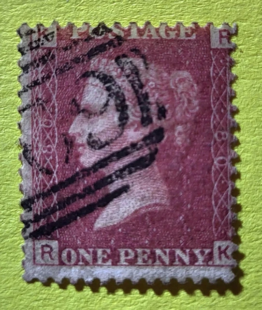 BRIEFMARKE POSTAGE STAMP Großbritannien One Penny R K 80 EUR 20,00 ...