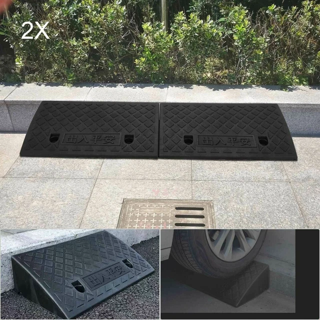 HEAVY DUTY PLASTIC curb door ramp scooter wheelchair disabled access ...
