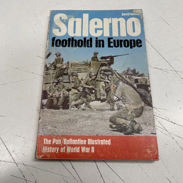 VINTAGE BOOK WAR Military WW2 Ballantine Pan Salerno Foothold In Europe ...