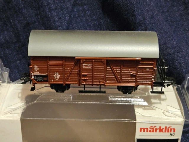 MÄRKLIN, H0, ART # 00773-06, 2-Achser Gedeckter Güterwagen Gmrs 30 der DB, OVP EUR 4,90 ...