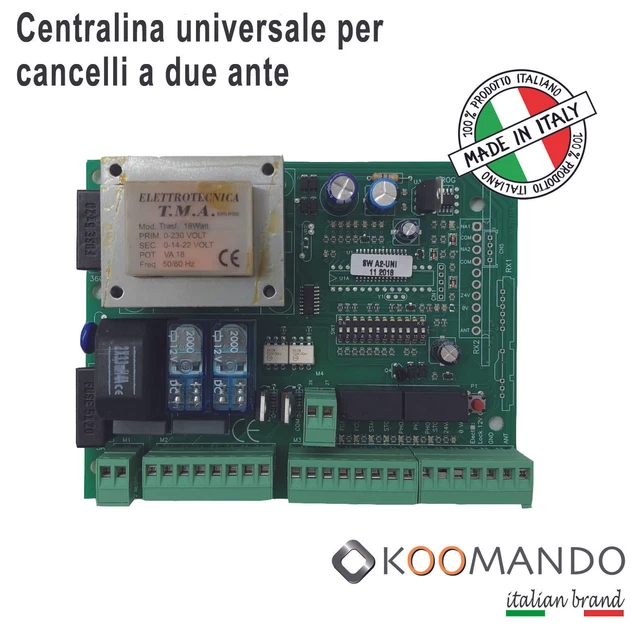 UNIVERSAL CONTROL UNIT automatic gate center 1-2 door automation ...