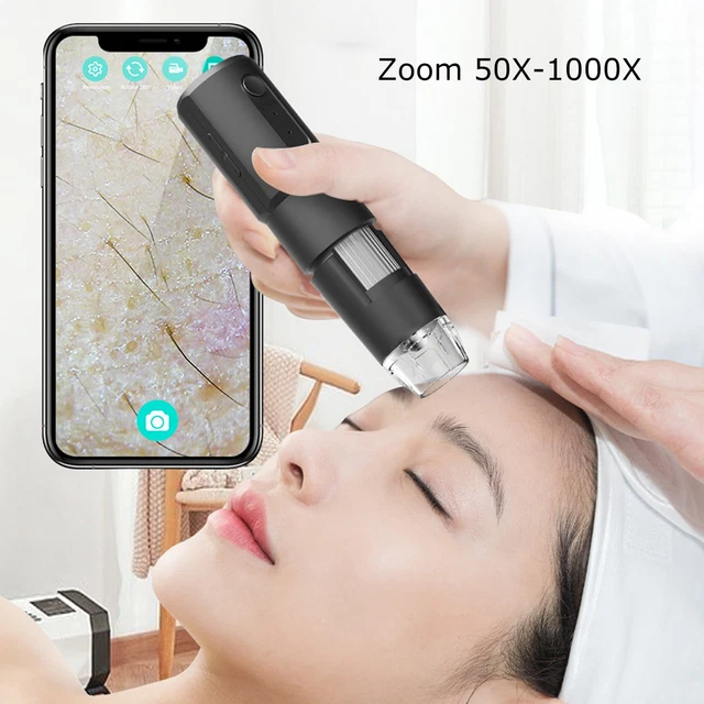 HANDHELD MICROSCOPE 640X480 Resolution WiFi USB Microscope Camera USB ...