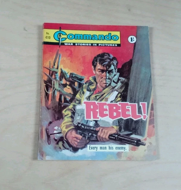 COMMANDO COMIC~REBEL! (NO. 410) 1969 Copy £4.99 - PicClick UK