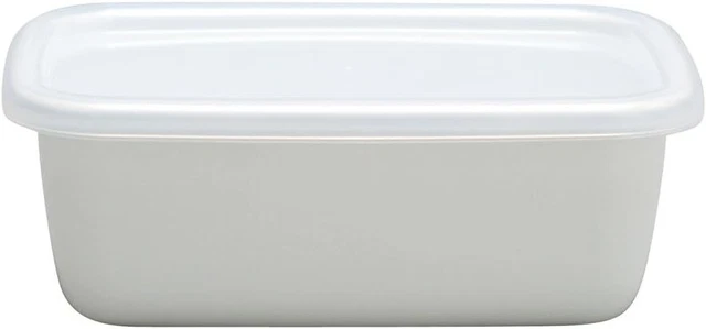 NODA HORO WHITESERIES Storage Container Rectangle Deep S with Seal Lid ...