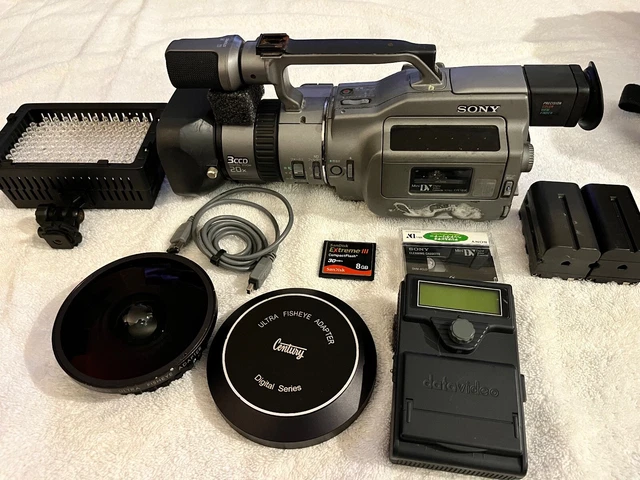 SONY VX1000 AND Century Optics MK1 Fisheye (w/ Bayo) + DATA VIDEO DN60 ...