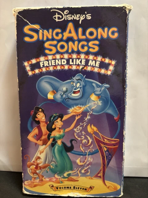 DISNEYS SING ALONG Songs - Aladdin: Friends Like Me VHS 1993 GC Free ...