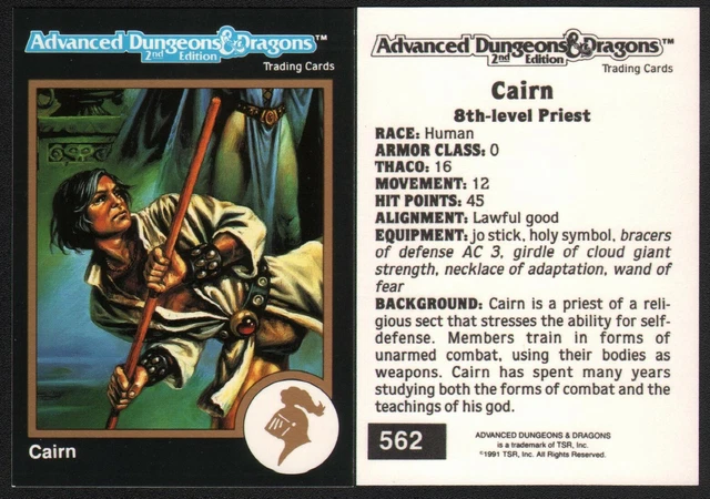 1991 TSR AD&D Gold Border RPG Fantasy Card #562 Clyde Caldwell Endless ...