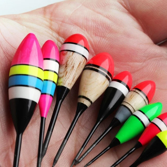 FLUCTUATE INDICATOR FLOATS Bobbers Light Stick Floats Ice Fishing Lure ...