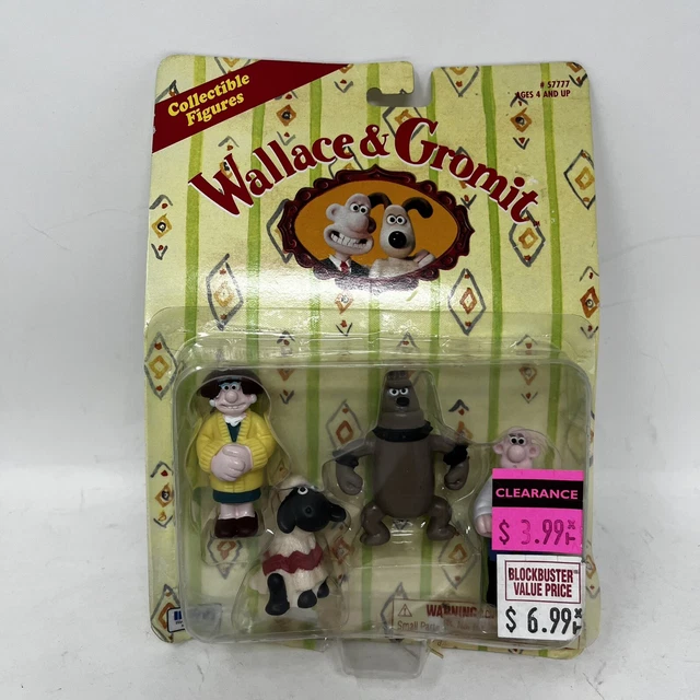 WALLACE & GROMIT Sealed Collectible Figures 1 1989 - Card Damaged ...