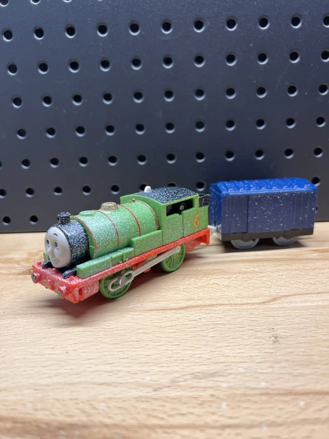 TRACKMASTER THOMAS & Friends "Percy" WORKING Motorized Train Snow ...