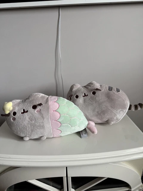 LOT OF 2 GUND Pusheen Plush soft Toys Bundle - Grey Standing & Pink ...
