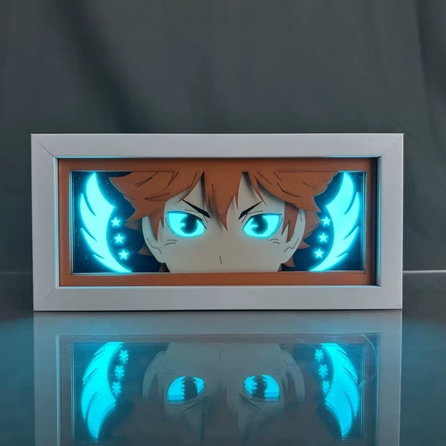 HINATA SHOYO LED Paper Light Box Haikyuu Anime Shadow Lamp Night Light ...