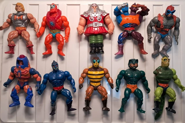 ORIGINAL 1980'S VINTAGE 'MASTERS OF THE UNIVERSE' ACTION FIGURES X 10 ...