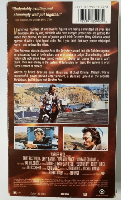 MAGNUM FORCE : Clint Eastwood Collection VHS 2000 £7.03 - PicClick UK