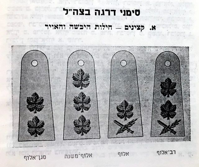 1951 BOOK HEBREW DICTIONARY Military TERMS Israel IDF RANKS Judaica ...