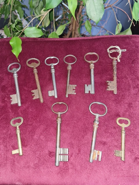 LOT DE 10 CLEFS ANCIENNES pleines ( lot 2 ) EUR 5,00 - PicClick FR