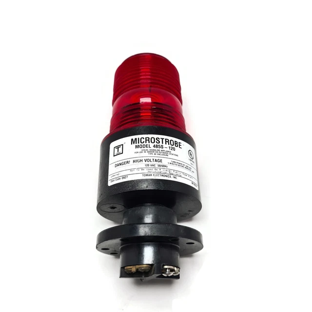 TOMAR MICROSTROBE 485S-120 Strobe Light.screw En Base Rouge. Fabriqué ...