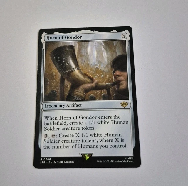 MTG HORN OF Gondor Universes Beyond: Lord of the Rings Regular Card LP ...