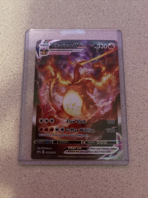 POKÉMON TCG CHARIZARD VMAX SWSH261 Full Art Ultra Rare Black Star Promo ...