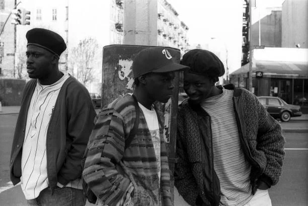 RAP GROUP POOR Righteous Teachers appear in a portrait taken on A - Old ...