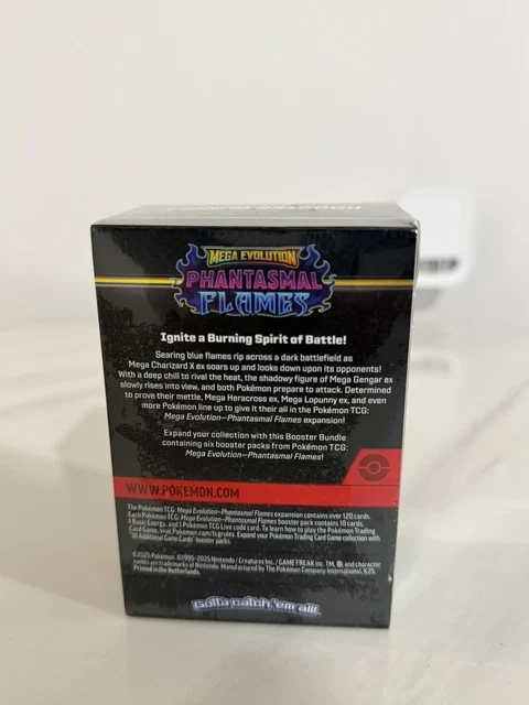 POKÉMON TCG MEGA Evolution-Phantasmal Flames Booster Bundle (6 Packs) £39.98 - PicClick UK
