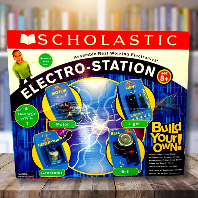 VINTAGE BUILD YOUR OWN ELECTRO-STATION Scholastic ***VERY RARE*** $39.99 - PicClick CA
