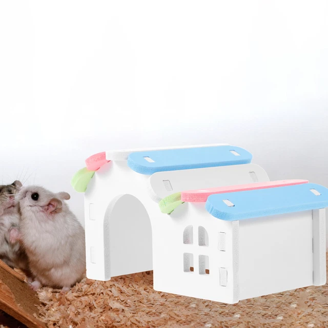 CACHETTES EN BOIS Pour Hamsters Maison De Bain Bestiole Lit Frais Ours ...