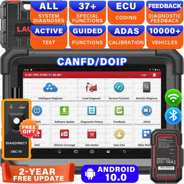 LAUNCH X431 PRO DYNO Pro3S+ Elite Coding Car Diagnostic Scanner Key ...