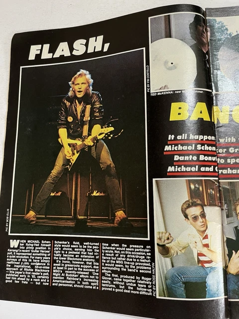 KERRANG! NO.23 SEPT.1982 TANK PRAYING MANTIS BLACKFOOT BUDGIE GARY ...