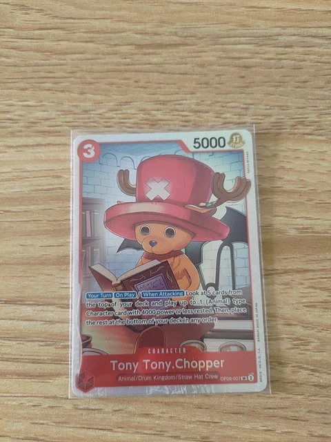 ONE PIECE TCG Tony Tony.Chopper OP08-007 SR NM English $2.00 - PicClick AU