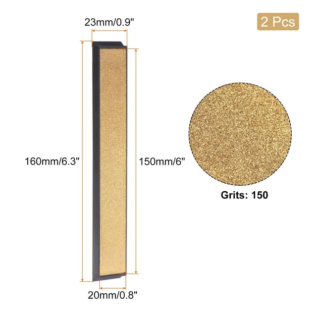 150MM X 20MM 150 Grits Titanium Coated Diamond Whetstone Sharpening ...