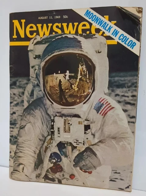VINTAGE NEWSWEEK MAGAZINE Aug 1969 Moonwalk £6.68 - PicClick UK