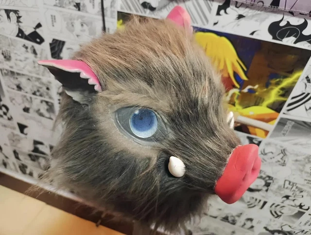 DEMON SLAYER COSPLAY Hashibira Inosuke Wearable Mask Hashibira Inosuke ...