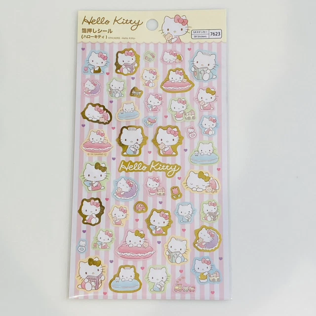 HELLO KITTY CUTE stickers Sanrio characters peta-peta from JapanDAISO ...