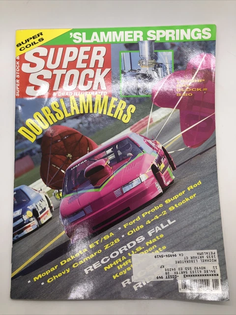 SUPER STOCK & Drag Illustrated Magazine January 1992 doorslammers Mopar ...