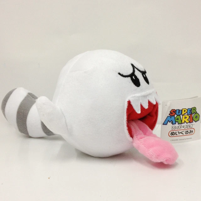 NEW SUPER MARIO Bros. Tail Boo Plush Soft Toy Teddy Stuffed Animal 7" £ ...