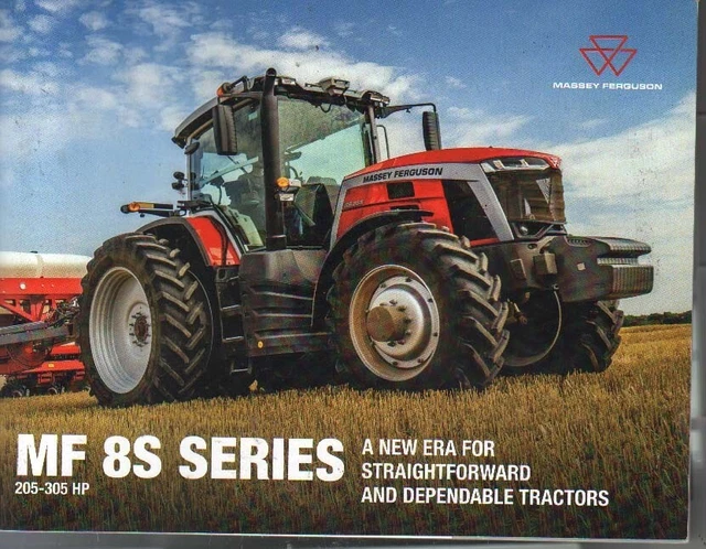 MASSEY FERGUSON &MF 8S Series" 205-305hp Tractor Brochure Leaflet £7.50 - PicClick UK