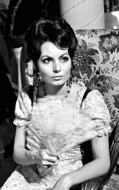 ITALIAN ACTRESS ROSSANA Schiaffino filming Simon Bolivar Madrid, 1969 ...