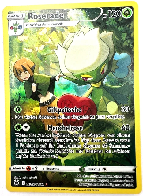 CARTA POKEMON TCG Roserade TG02/TG30 origine persa olo-rarara quasi ...