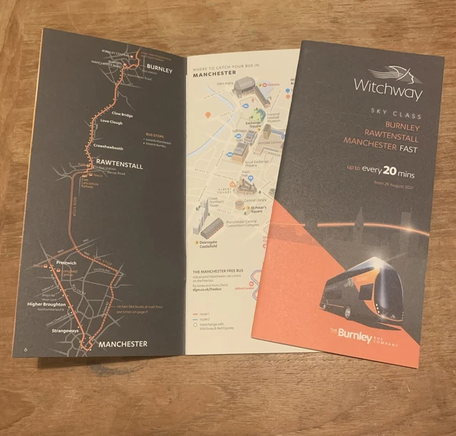 TRANSDEV BURNLEY BUSES "Witchway" Timetable booklet August 2021 edition ...