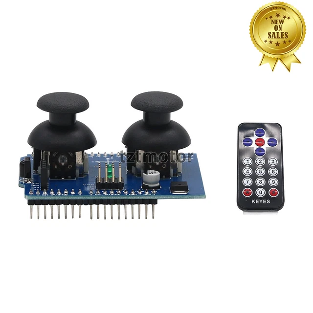 ARDUINO MEARM JOYSTICK Shield Robot Arm Kit with 4 Servo Ports + Remote ...