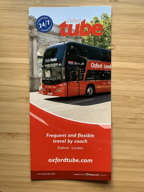 STAGECOACH OXFORD: OXFORD Tube Coach timetable Sep 2021 issue EUR 1,46 ...