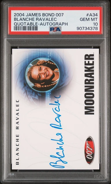 2004 RITTENHOUSE JAMES Bond Quotable-Auto Blanche Ravalec #A34 PSA 10 ...