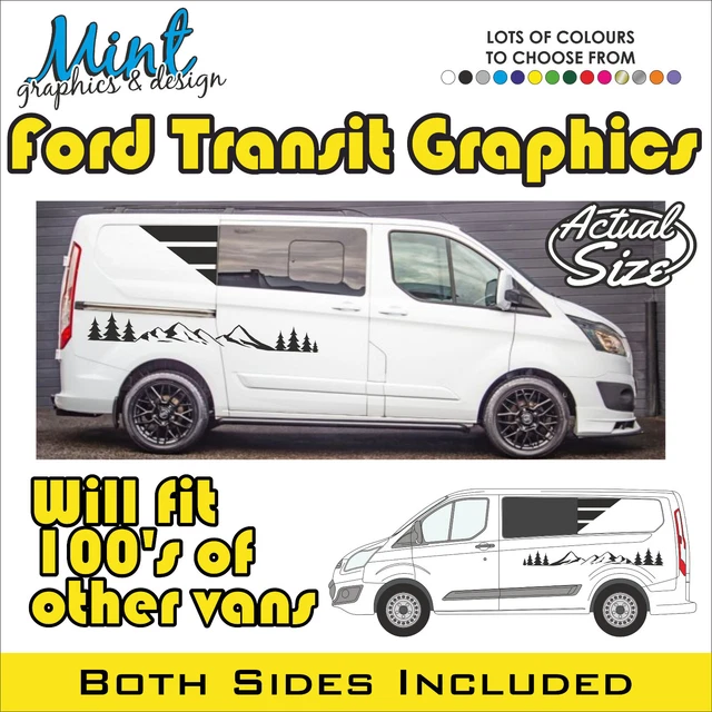 FORD TRANSIT CUSTOM SWB compatible CAMPER van Motorhome GRAPHICS DECALS ...