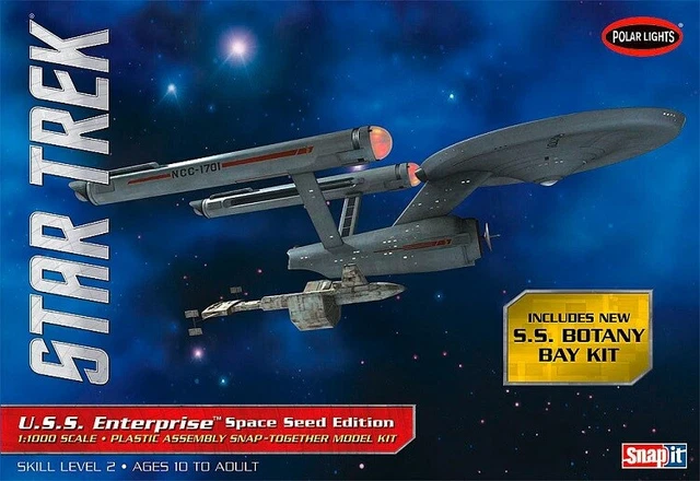 POLAR LIGHTS POL908M/12 - 1/1000 Star Trek Tos Uss Enterprise Espace ...