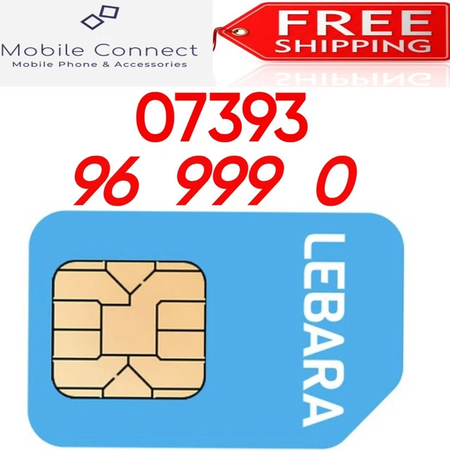 SIM CARD NUMERO Memorabile Vip Oro Lebara Payg Zero Credito EUR 35,02 ...